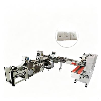 China Rapid Disposable Bath Towel Folding Machine Automatic Sleeve Packaging Machine 7 kW for sale