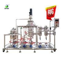 China 12 Inch 3 Stages Molecular Distillation Equipment Wiped Film Distillation for sale