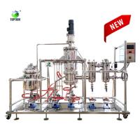 China 12 Inch 3 Stages Molecular Distillation Equipment Wiped Film Distillation for sale