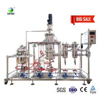 China 12 Inch 3 Stages Molecular Distillation Equipment Wiped Film Distillation for sale