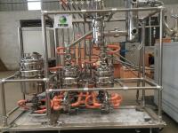 China Wiped Film Short Path Molecular Distillation Equipment With 10L Jacketed Glass Tank for sale