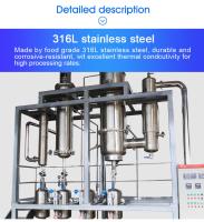China Agitated Thin Film Evaporator Wiped Film Molecular Distillation Apparatus for sale