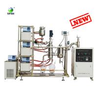 China Herb Pot Sative Oil Extraction Machine 0.06 M2 Wiped Film Molecular Distillation for sale