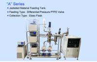 China Herb Pot Sative Oil Extraction Machine 0.06 M2 Wiped Film Molecular Distillation for sale