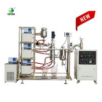 China Herb Pot Sative Oil Extraction Machine 0.06 M2 Wiped Film Molecular Distillation for sale