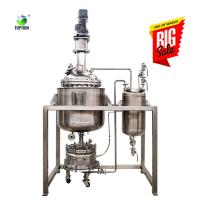 China Jacketed Stainless Steel Crystallization Reactor CBD Crystals 50 Liter Reaction Kettle for sale