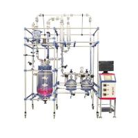China Borosilicate Chemical Jacketed Glass Reactor Vessel 100L Explosion Proof for sale