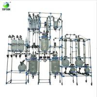 China 100L Lab Vacuum Distillation Resin Reactor Price Jacketed Stirred Tank Reactor for sale