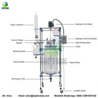 China 100L Lab Vacuum Distillation Resin Reactor Price Jacketed Stirred Tank Reactor for sale