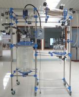 China 50 Liter High Borosilicate Glass Reactor Kettle Explosion Proof Jacketed Glass Reactor for sale
