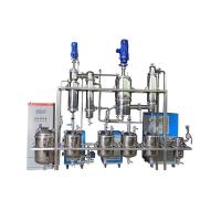 China Wiped Film Short Path Distiller Kits With 20L Jacketed Layer SS Vessel for sale