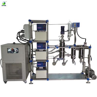 China Stainless Steel Steam Vacuum Molecular Distillation Unit 1-3L /h for sale