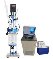 China 1L 2L 3L 5L Jacketed Lab Reactors Glass Reaction Vessel Complete Set for sale