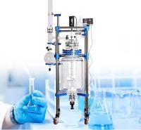 China Borosilicate 3.3 Glass Chemical Reactor Vessel Corrosion Resistance 50 L Glass Reactor for sale
