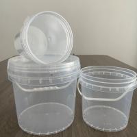 China 1.0 to 2.5 MM Thickness Tamper Proof Plastic Bucket With Cover Round Tubs for sale