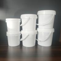 China Polypropylene 4L 5L 8L 10L 15L 18L Food Grade Plastic Bucket with Heat Transfer Printing for sale