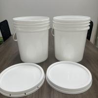 China Polypropylene 4L 5L 8L 10L 15L 18L Food Grade Plastic Bucket with Heat Transfer Printing for sale