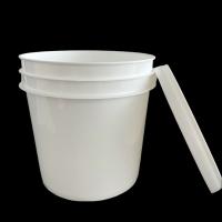 China Polypropylene 4L 5L 8L 10L 15L 18L Food Grade Plastic Bucket with Heat Transfer Printing for sale