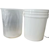 China Yellow HDPE Custom Size 2 Gallon 18L 20L Plastic Bucket Liner Container Liner in HDPE for sale