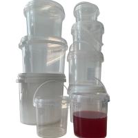 China Custom 32Oz Donuts Bucket Acai Pail PP Take Away Container Black Customize Your Order for sale