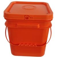 China Candy Bucket Food Container Plastic Bucket with Buckets Lid handle Accessories for sale