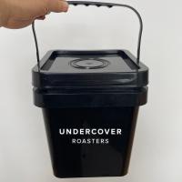 China Candy Bucket Food Container Plastic Bucket with Buckets Lid handle Accessories for sale