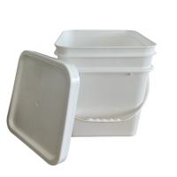 China Easy-Opening Custom PP/HDPE Material 5Gallon 6Gallon Square Plastic Bucket with Handle for sale