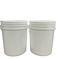 China Food Distribution Solutions 7 Gallon Plastic Bucket with Printed in Blue for sale