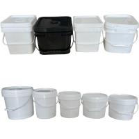 China Blue Polypropylene Square Bucket With Customization 1L-25L Plastic Bucket for Durable for sale