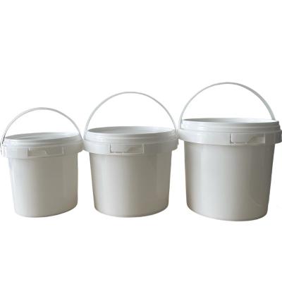 China 3L 5L 6L 8L 10L Round Plastic Bucket With Handle PP Material for Paint and Industrial for sale