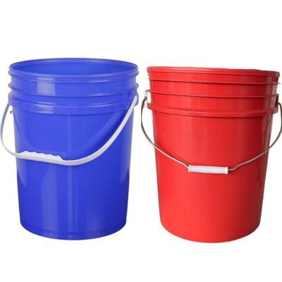 China 15L 18L 20L 25L HDPE Round Plastic Construction Bucket with Heat Transfer Printing for sale