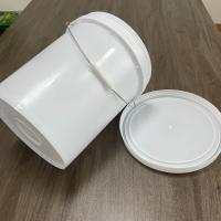 China Sale 20L Round Plastic Bucket with Screw Lid Printing Silk Screem/Heat Transfer/IML for sale