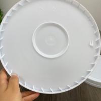 China Sale 20L Round Plastic Bucket with Screw Lid Printing Silk Screem/Heat Transfer/IML for sale