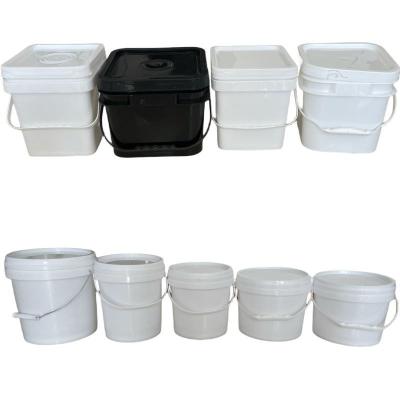 China 1L 2.5L 2L 3L 4L 5L 10L 18L 20L 5 Gallon Plastic Buckets with Heat Transfer Printing for sale