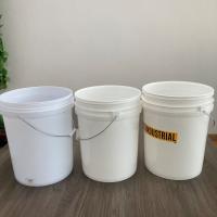 China 1.0 to 2.5 MM Thickness Round Plastic Bucket for Laundry Detergent Powder Round Bucket for sale