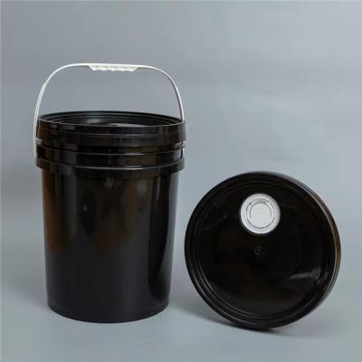 China Transparent 5 Gallon Plastic Paint Bucket Customize YES 20 Liter Plastic Bucket for Paint for sale