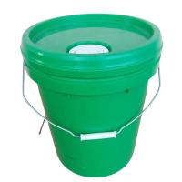 China White Round 20L 5 Gallon Plastic Pail with Lid Printing Silk Screen/Heat Transfer/IML for sale