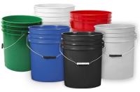 China Customize 1L 2L 3L 5L 8L 10L 15L 20L 25L Plastic Bucket Round Shape Pail with Handle for sale