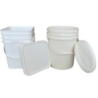 China 1L 2L 5L PP Packaging Container Plastic Drum Seal Paint Pail Buckets with Handle Lids for sale
