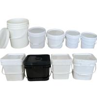 China Recyclable Plastic Buckets 1 Gallon and 5 Gallon Sizes with GAP/ISO/FDA Certification for sale