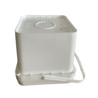 China Yellow Square Plastic Pail 4L/5L/6L Capacity for Packaging Tools Silk Screen Printing for sale