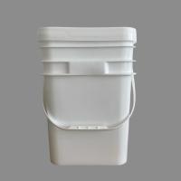 China 1-25L Heat Resistance Square Plastic Bucket with Lid Food Grade Buckets for sale