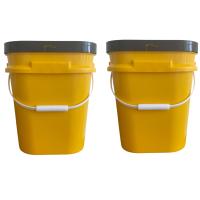 China 90 mil All Purpose Pail Food Grade Plastic Bucket with Lid and Handle Made in Qingdao for sale