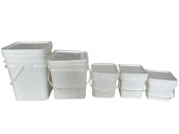 China Silk Screen Printed 2 Gallon Plastic Bucket for Mineral Containers Custom Design for sale