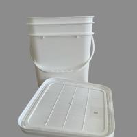 China Plastic Pail Transparent Clear Food Grade Plastic 1 to 20L Milk Plastic Buckets with Lids for sale