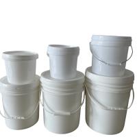 China Leak Proof Food Grade PP 5 Gallon 20L Plastic Pail Clear Bucket With Lid Free Sample for sale