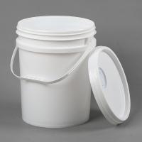 China Leak Proof Food Grade PP 5 Gallon 20L Plastic Pail Clear Bucket With Lid Free Sample for sale