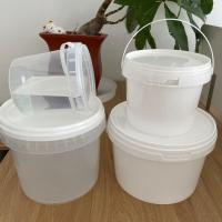 China Competitive White Round Plastic Bucket with 2.0mm Thickness and Free Sample Included for sale