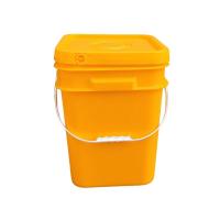 China Tool 20L 25L Food Grade 5 Gallon 7 Gallon Plastic Bucket with Lid Compost Square Bucket for sale