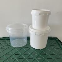 China Customize 1L 2L 3L 1 Gallon Food Grade Unbreakable Clear Plastic Buckets for Industrial for sale